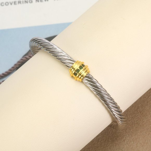 David Yurman | Jewelry | David Yurman Green Diamond Cuff Bracelet 5mm ...